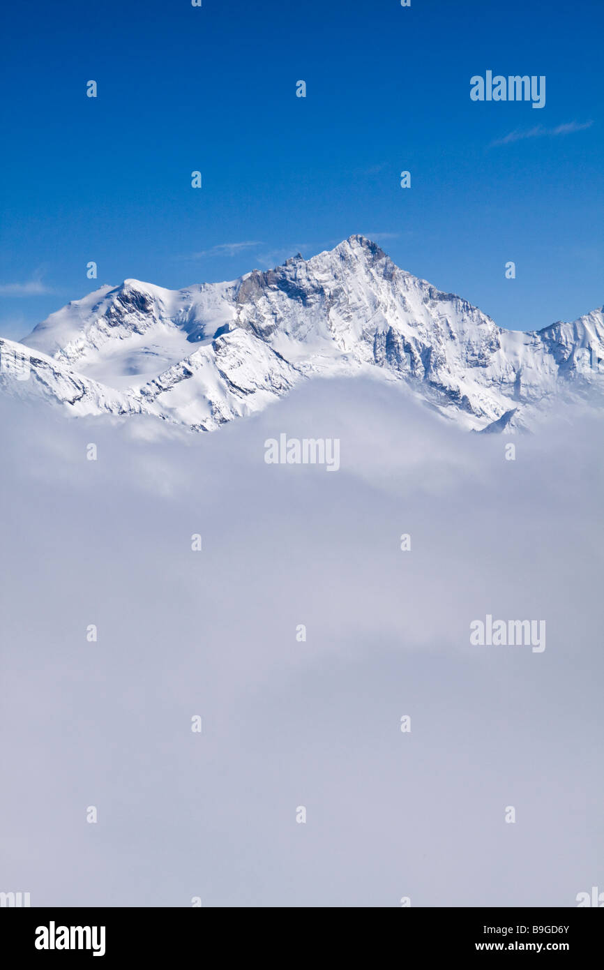 The Weisshorn Above the Mist Stock Photo - Alamy