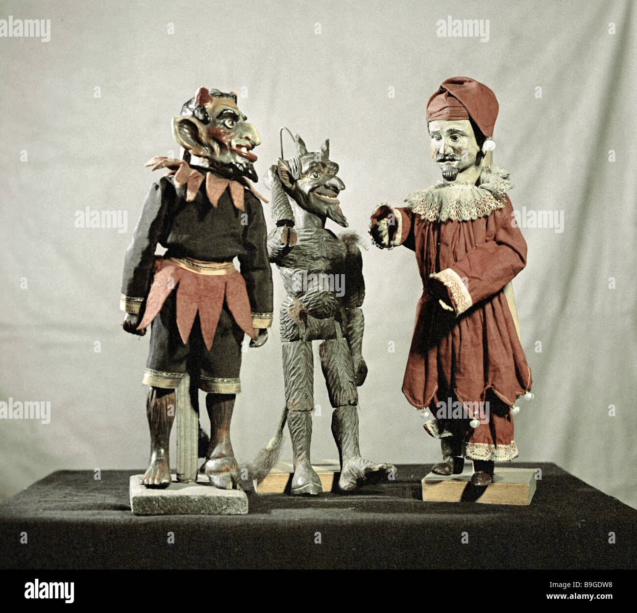 Puppets impersonating the main character of the folk puppet theater ...