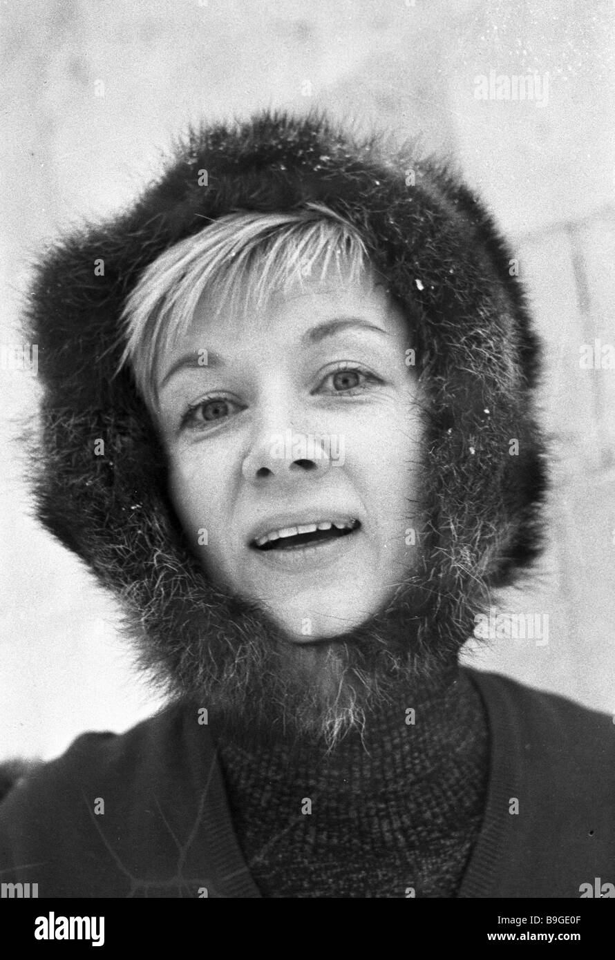 Actress of the Moscow Taganka theater of drama and comedy Alla Demidova ...