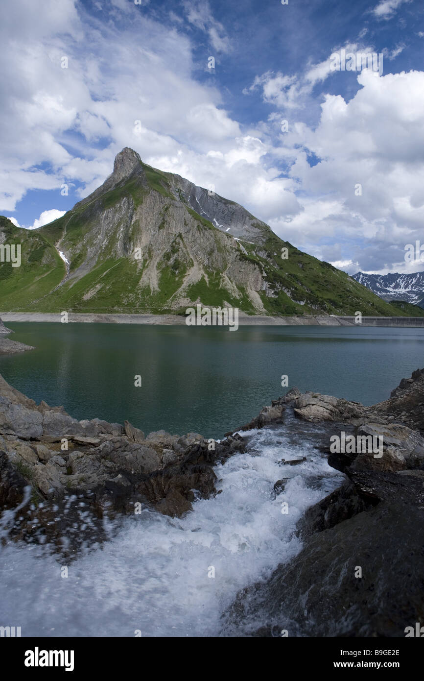 Austria Vorarlberg Lech am Arlberg Lech-Valley Spuller-Lake Brook ...