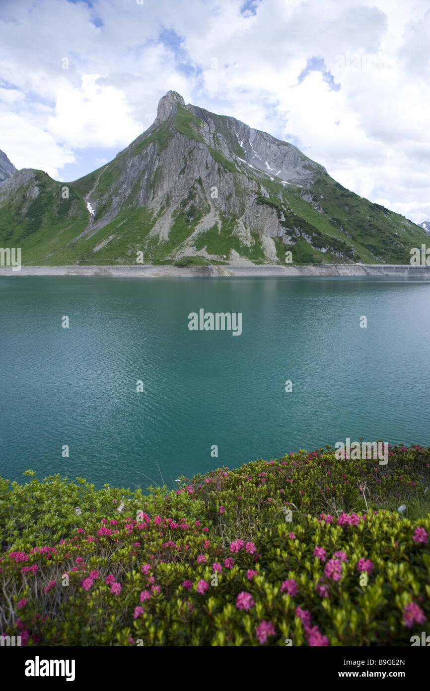 Austria Vorarlberg Lech am Arlberg Lech-Valley Spuller-Lake alpine ...