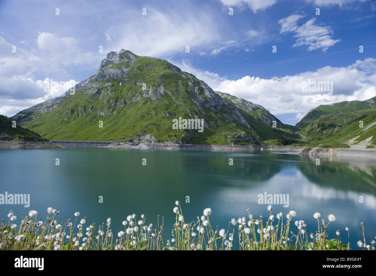 Austria Vorarlberg Lech am Arlberg Lech-Valley Spuller-Lake alps alpine ...