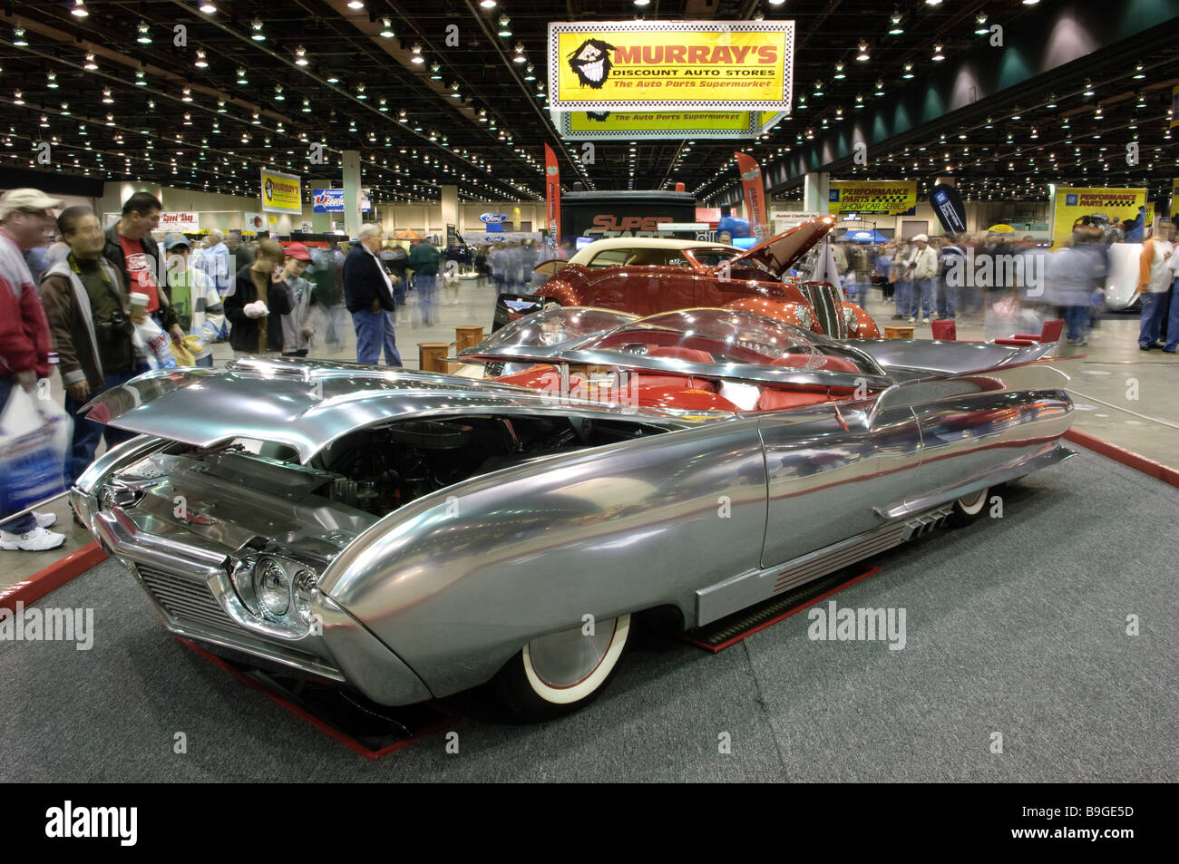 ThunderFlite, a custom 1961 Ford Thunderbird at the Detroit Autorama hot rod show, 2009 Stock ...