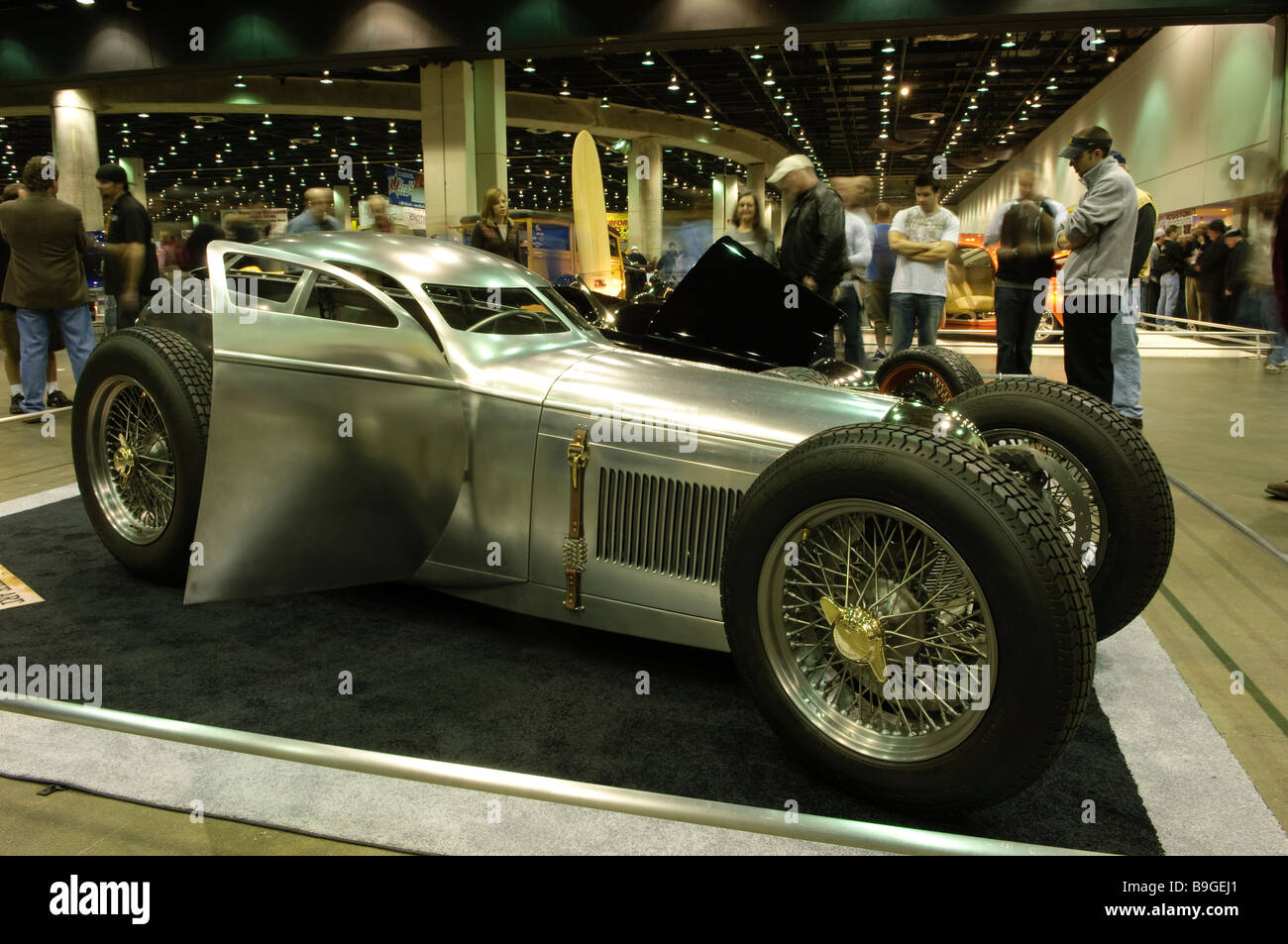 The Golden Submarine hot rod at the 2009 Detroit Autorama Stock Photo ...