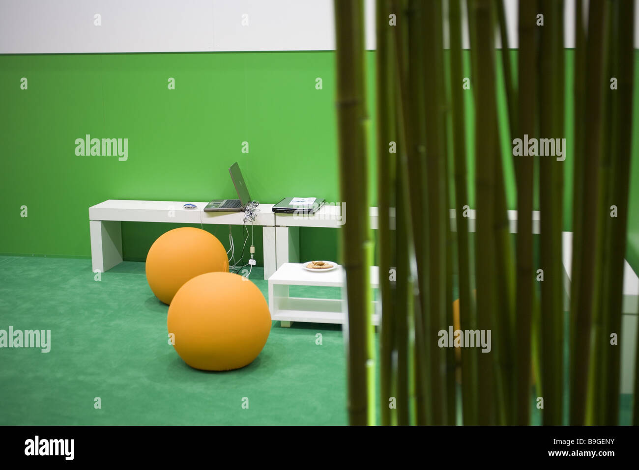 Office inner-equipment alternatively green Stock Photo - Alamy