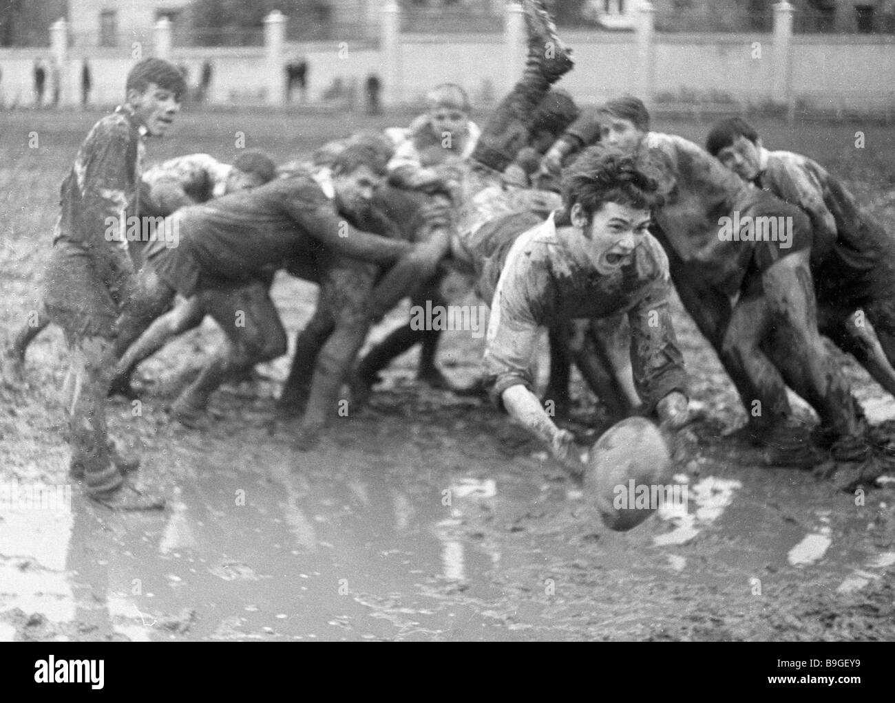 A rugby match Stock Photo - Alamy