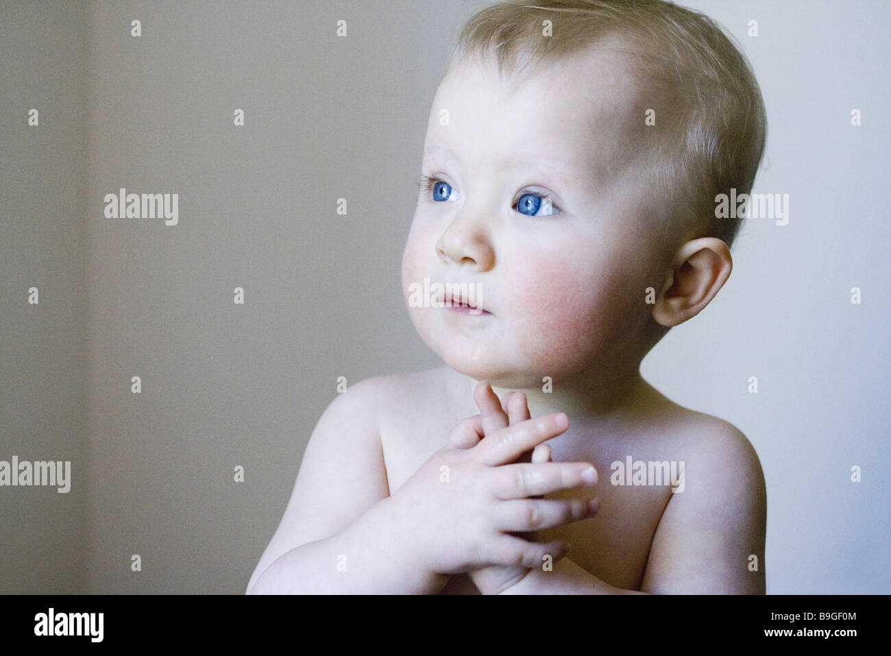 Baby gesture portrait Stock Photo - Alamy