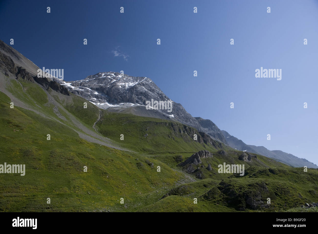 Switzerland Graubünden Albula-pass mountain-landscape nature reserve ...