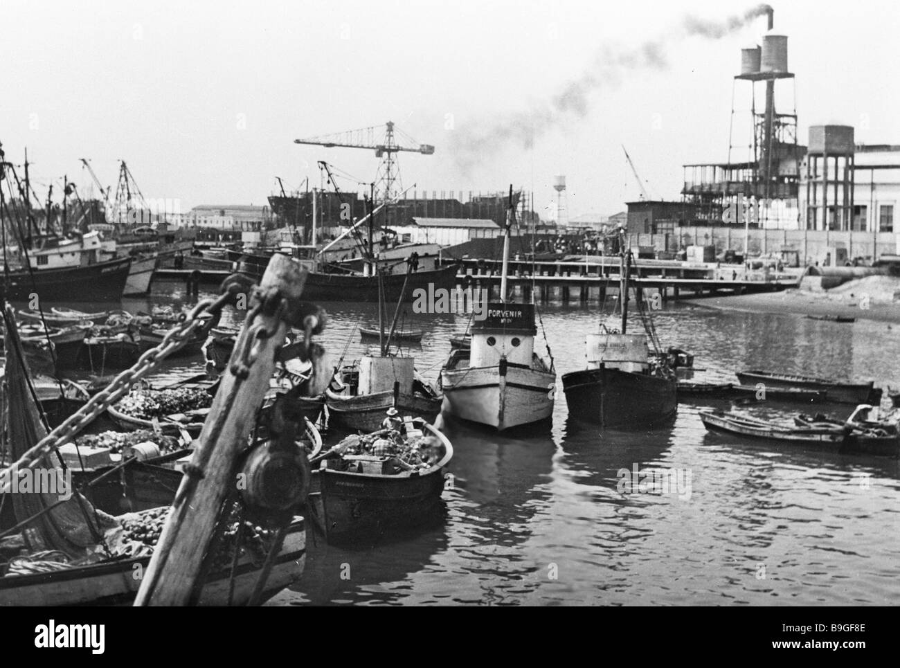 Port in Callao city Stock Photo - Alamy