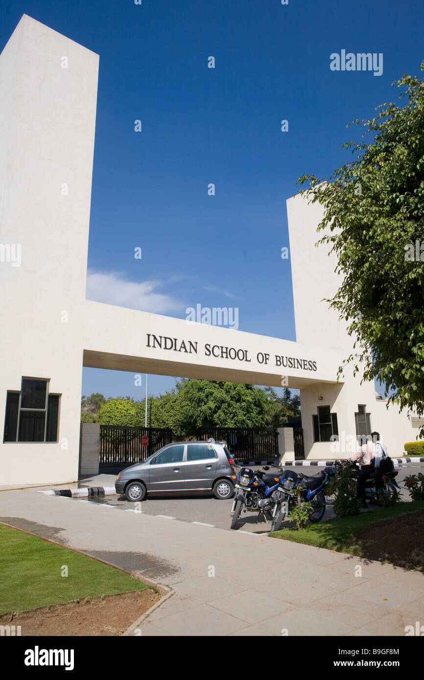 India Hyderabad Hi Tech City Indian School of Business Main entrance ...