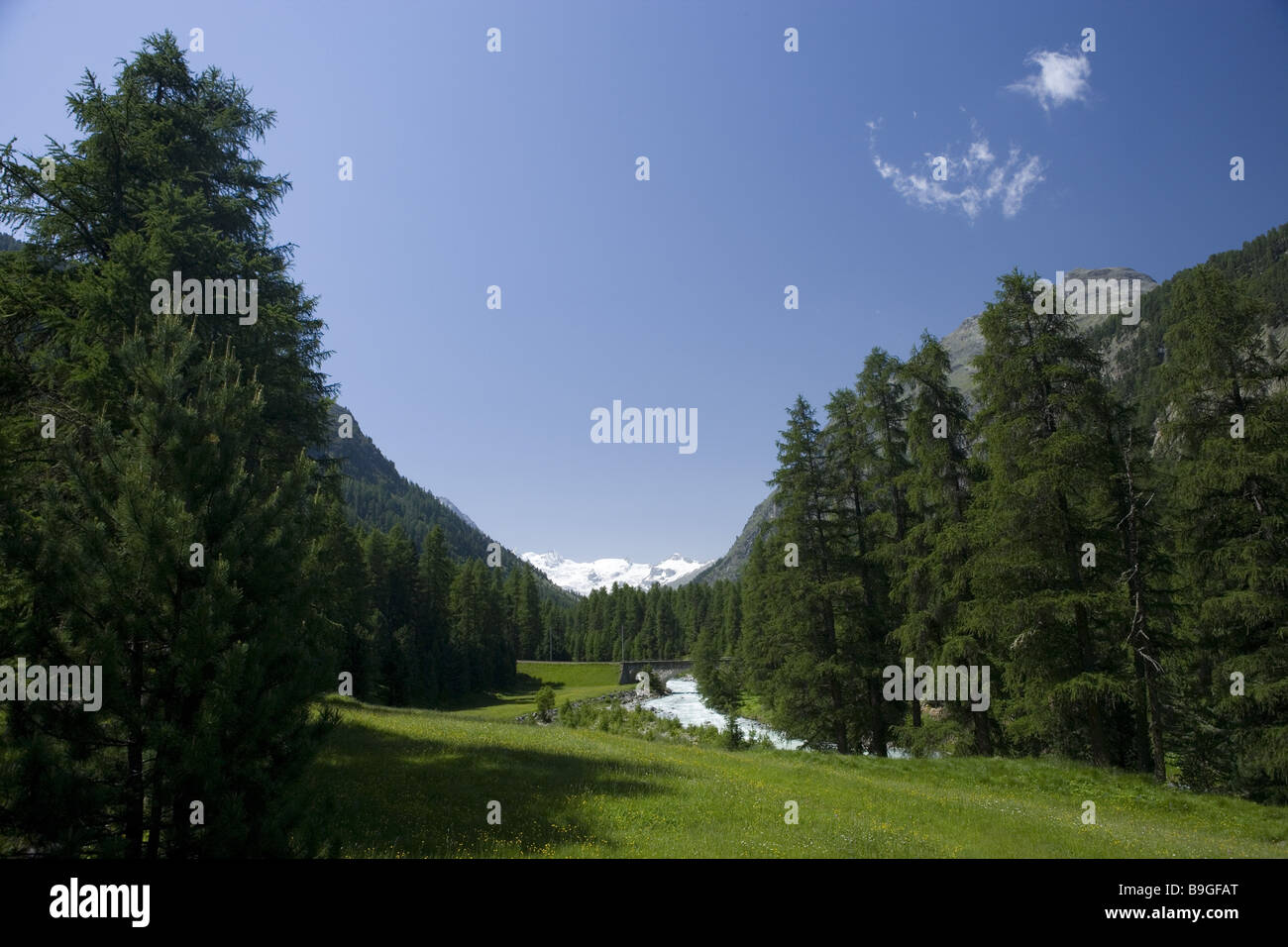 Val roseg switzerland graubünden pontresina hi-res stock photography ...