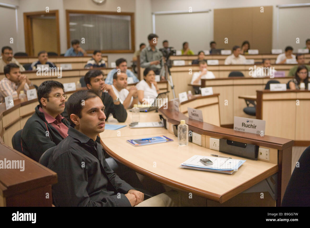India Hyderabad Hi Tech City Indian School of Business Classroom Stock ...