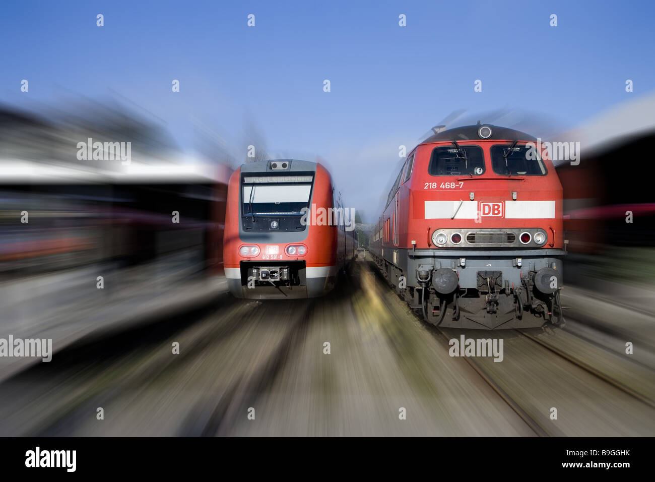 Trains movement trip Stock Photo - Alamy