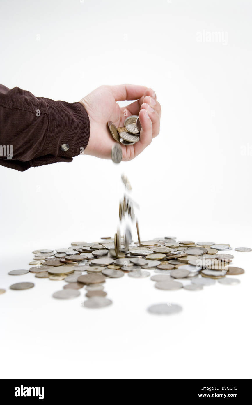 Pours out coins hi-res stock photography and images - Alamy