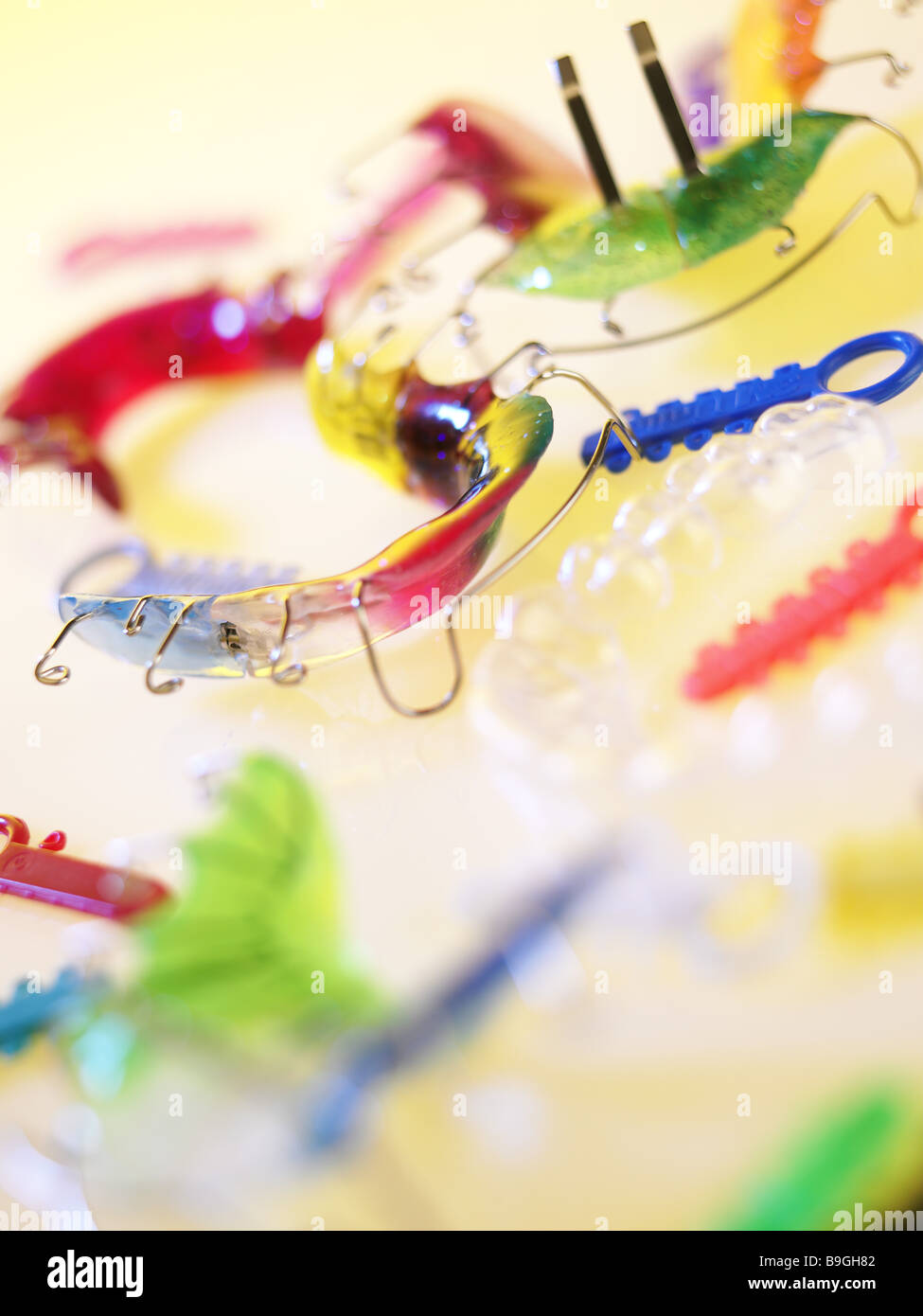 Orthodontics braces colorfully different series medicine dentistry ...