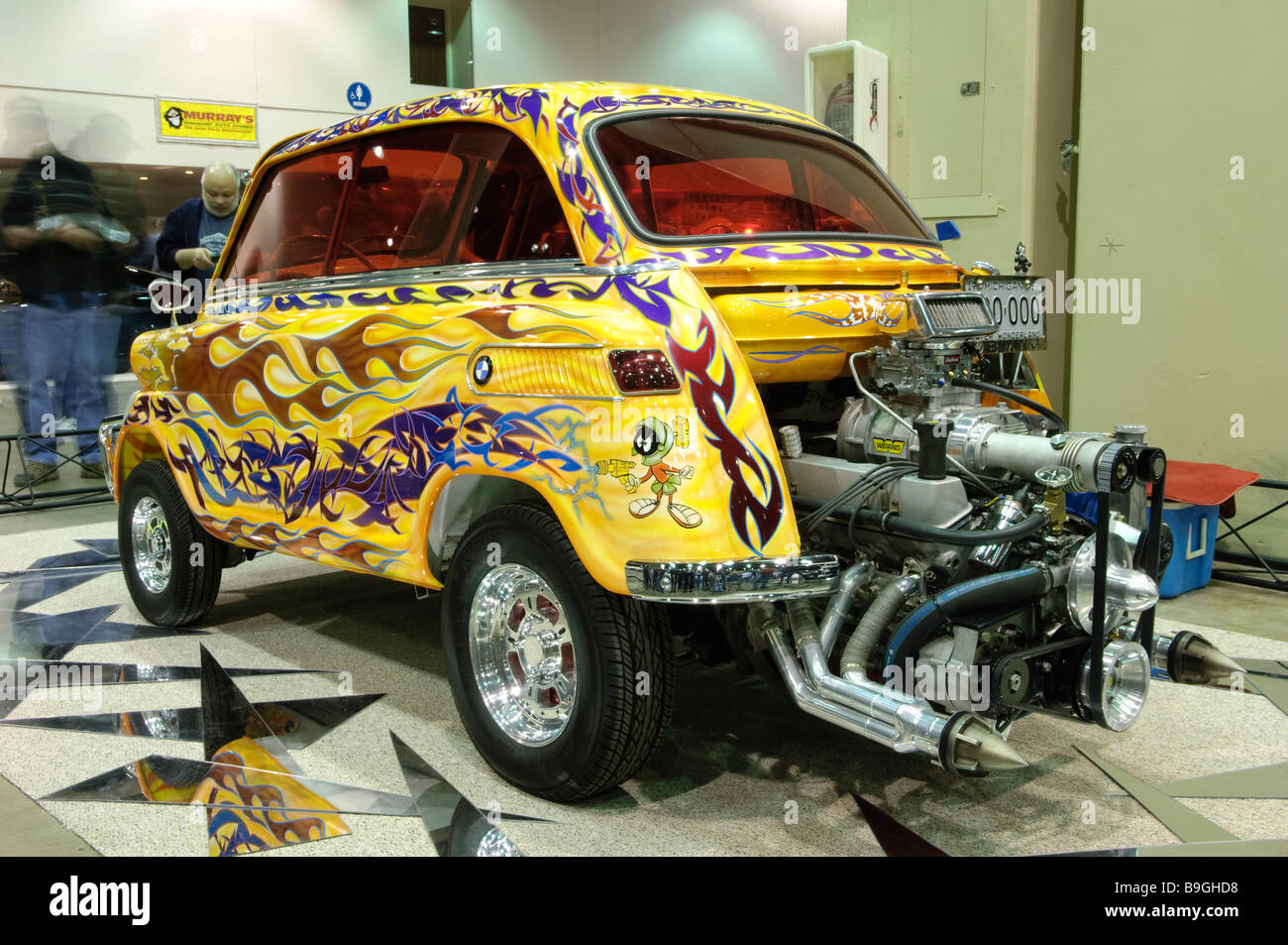 1958 BMW Isetta 600 microcar hot rod with a supercharged V8 engine ...