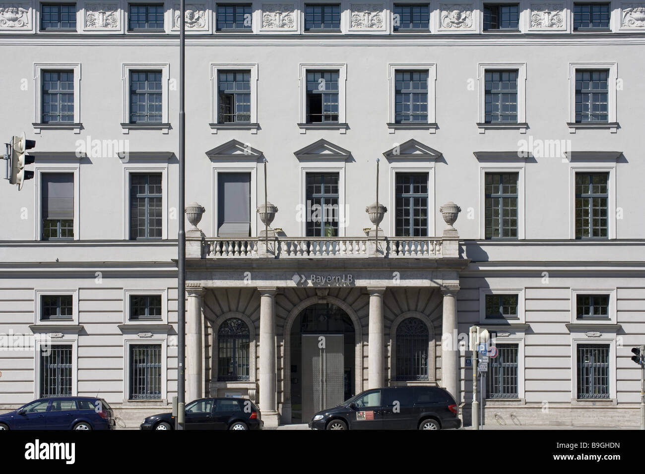 Germany Bavaria Munich Briennerstraße Bavarian regional bank facade ...