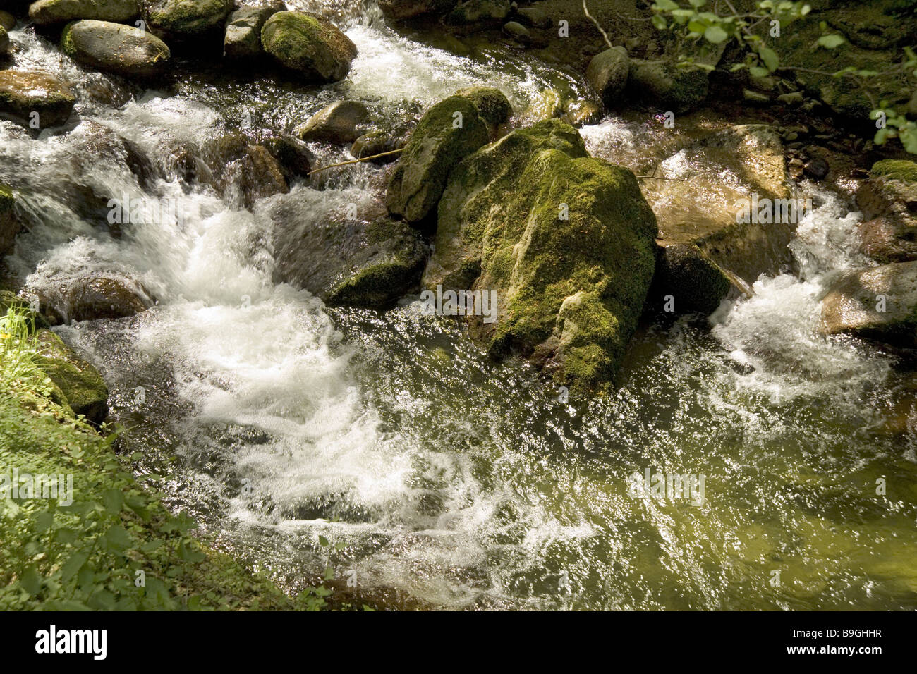 Nature brook waterfall Stock Photo - Alamy