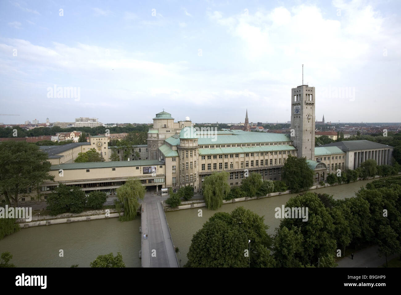 Germany Bavaria Munich museum-island 1 German museum Isar bridge ...