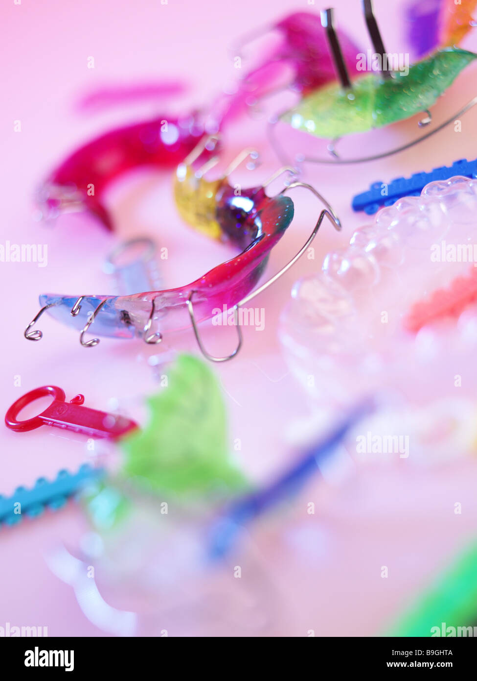 Orthodontics braces colorfully different series medicine dentistry ...