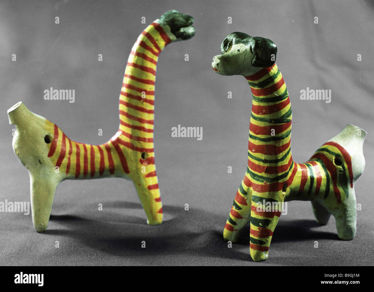 Russian clay toys made by Tula craftsmen Stock Photo - Alamy
