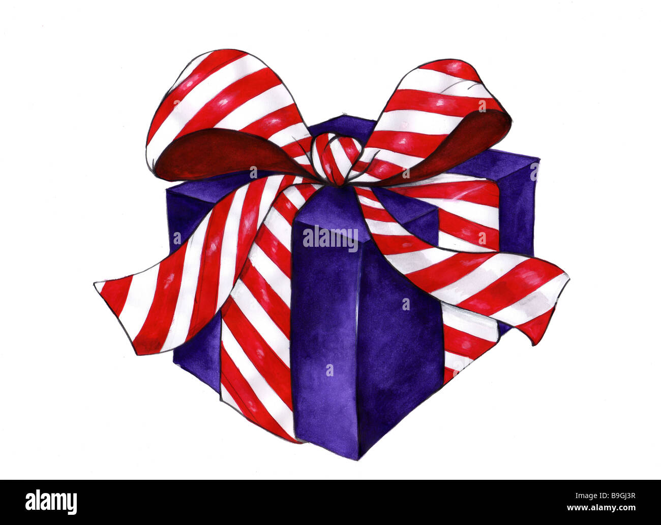 Illustration gift cut-out Stock Photo - Alamy