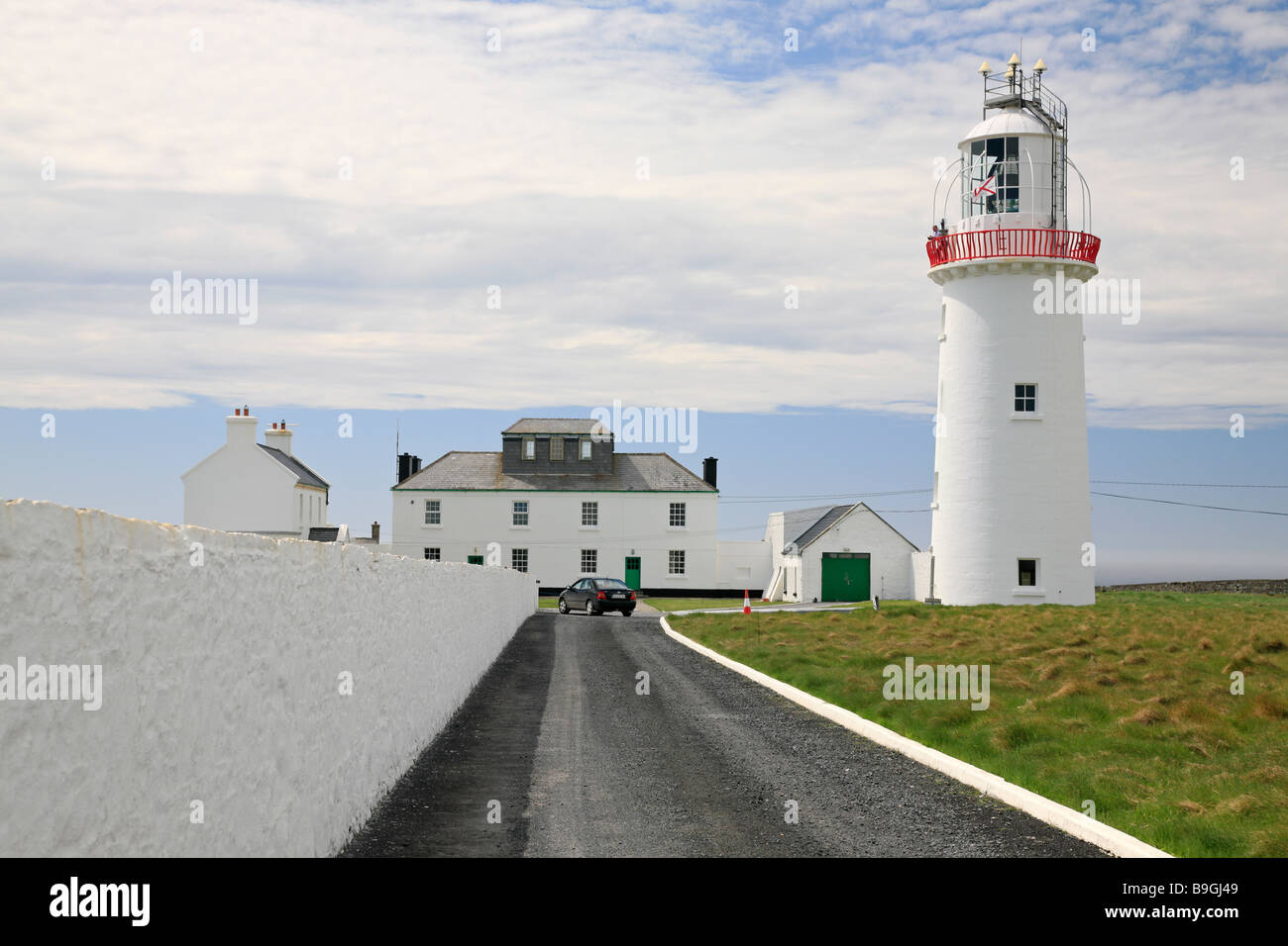Loop Head lighthouse at West coast of Ireland, County Clare Stock Photo ...
