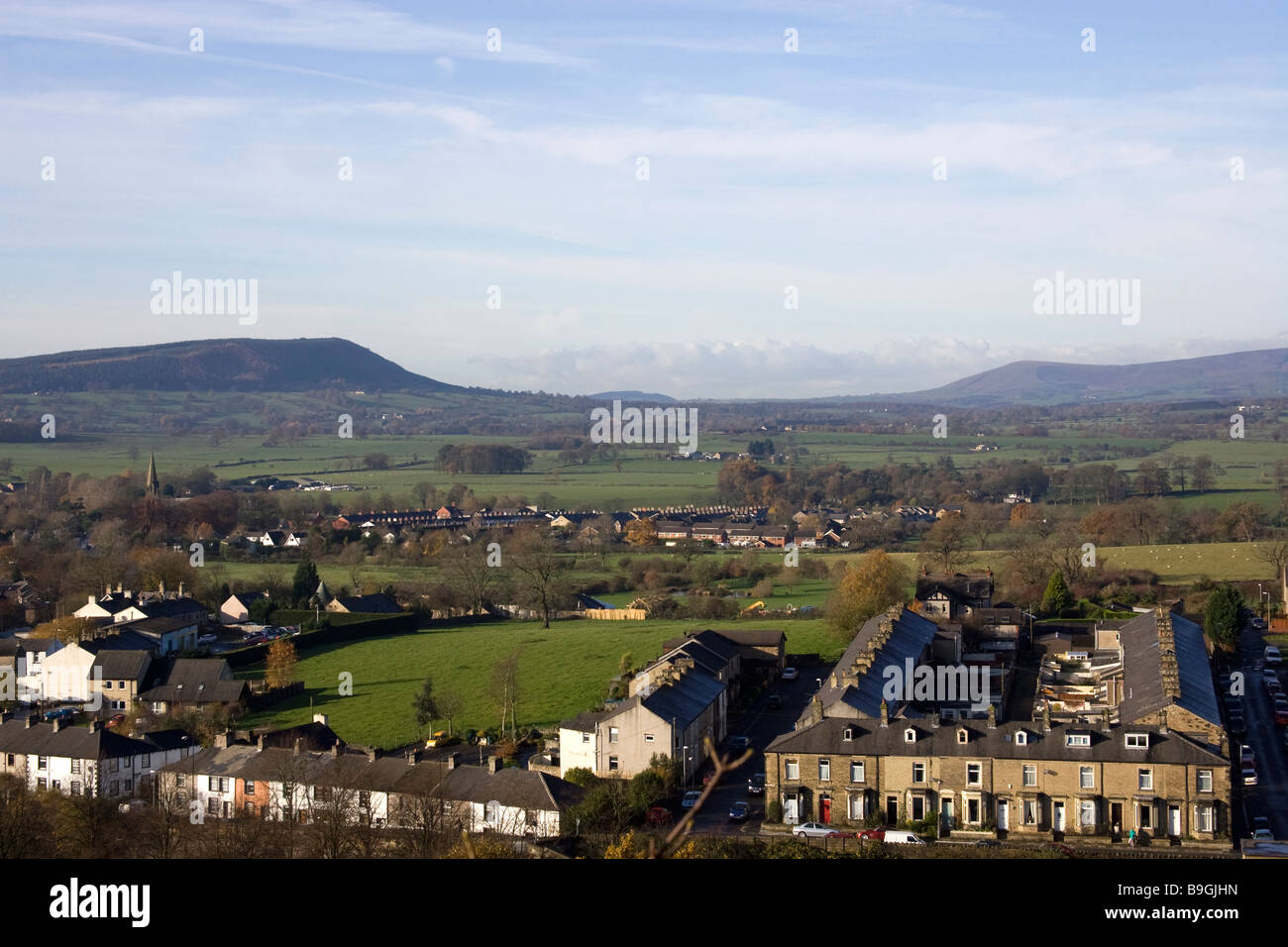 Overlooking Sabden Lancashire Stock Photo - Alamy