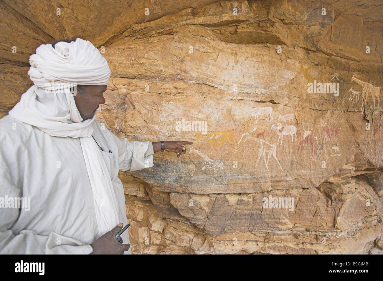 Africa Libya Jabal Akakus Tuareg rock-drawings Akakus Libya show Africa ...