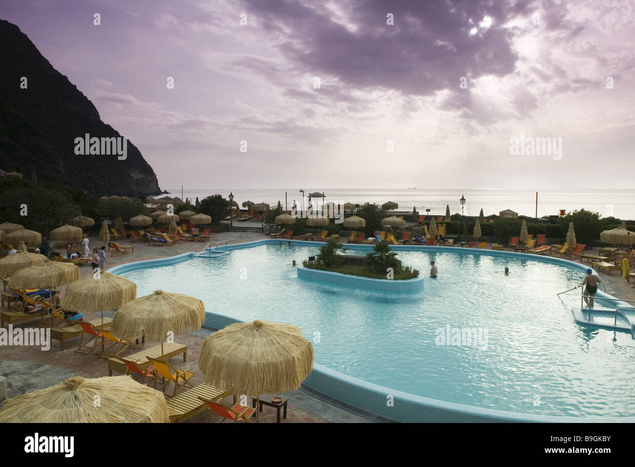 Italy Campania island Ischia Citara Giardini Poseidon Water park pool ...