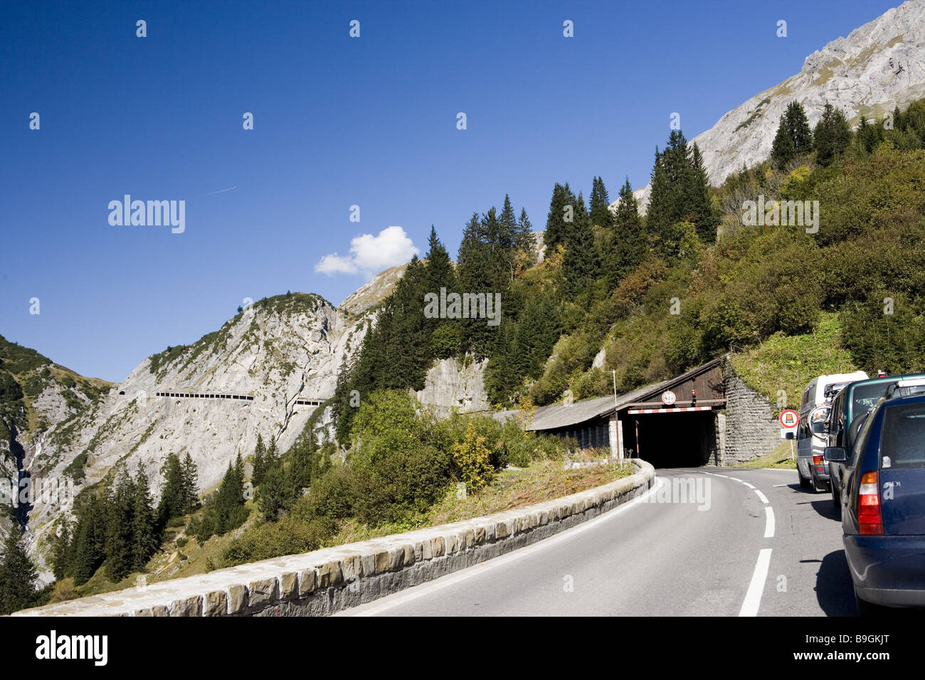 Austria Vorarlberg Arlberg Flexenpass passport-street gallery tunnel ...