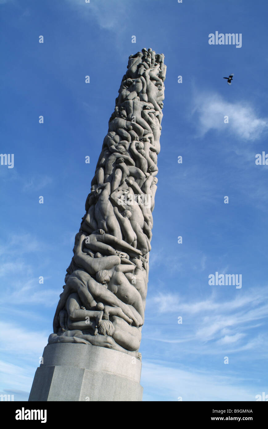 Norway Oslo Frognerpark Vigeland-Anlage monolith figure-groups from ...