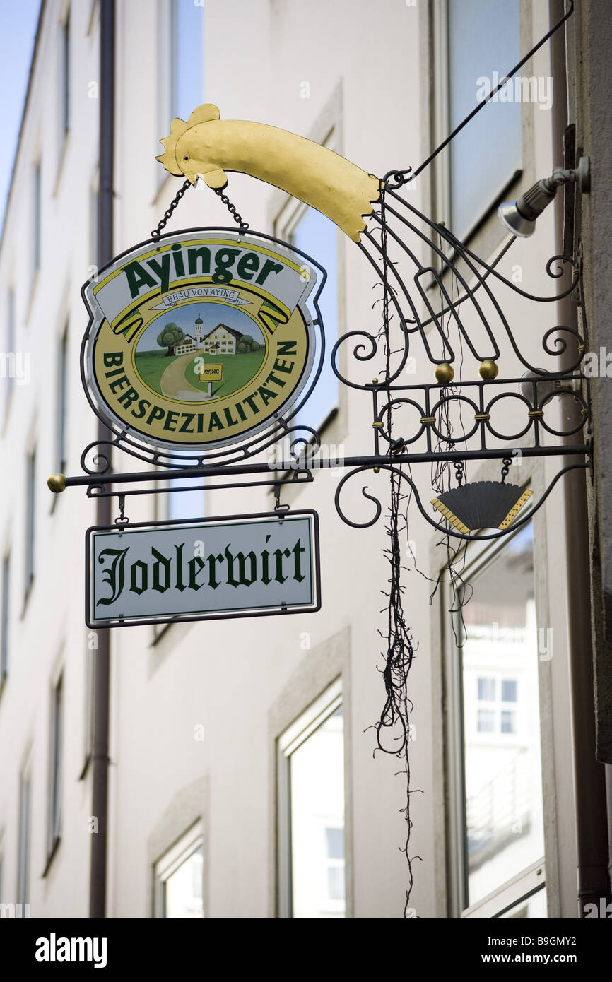 Beer sign munich bavaria germany hi-res stock photography and images ...