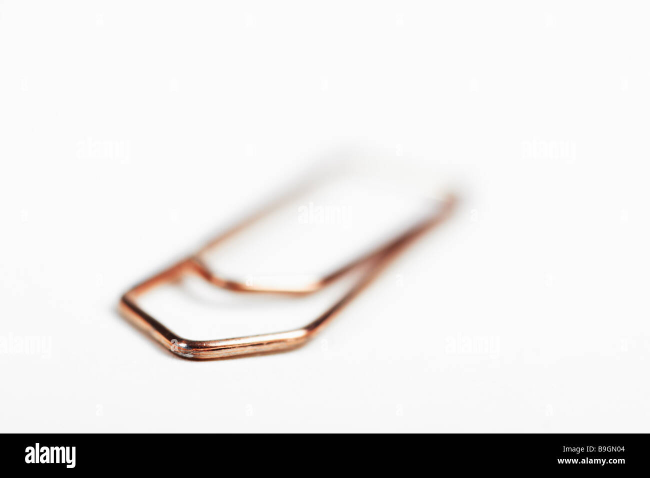 Paper clip close-up Stock Photo - Alamy
