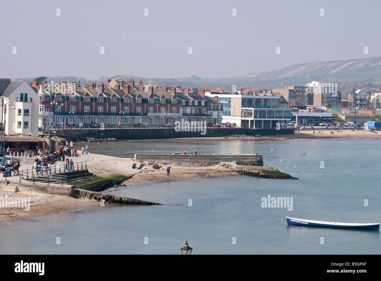 Seafront and promenade at Swanage Dorset Stock Photo - Alamy