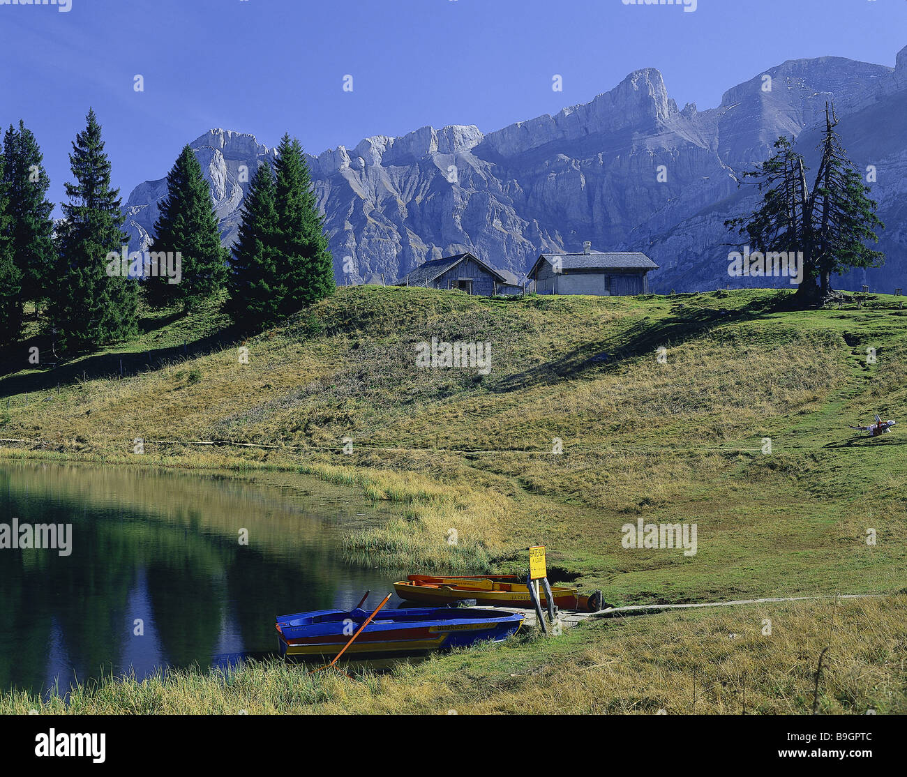 Switzerland Berner Oberland Col du Pillon Lac Retaud mountains passport ...