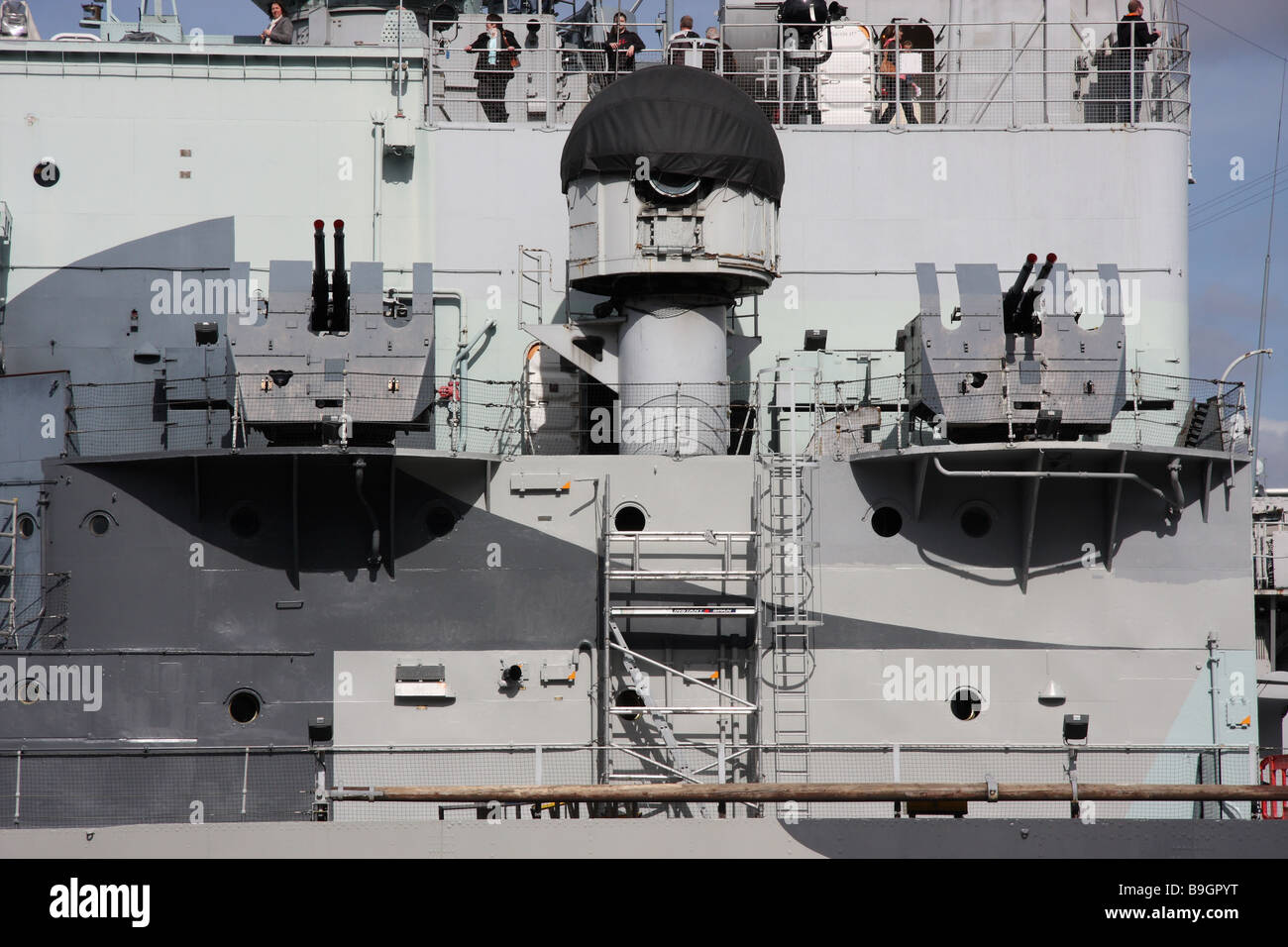 london england uk hms belfast warship ww2 gun turrets battleship navy ...