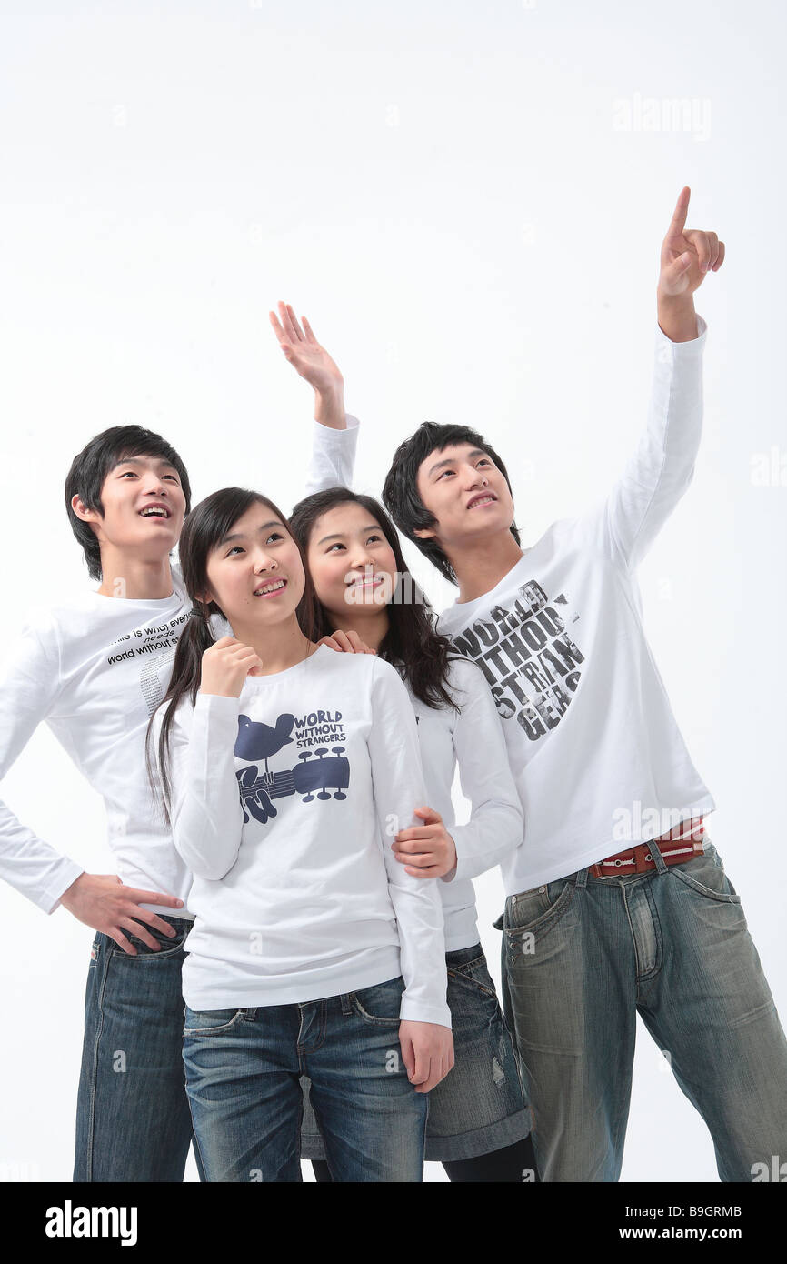 Young Asian School Teenagers Stock Photo - Alamy