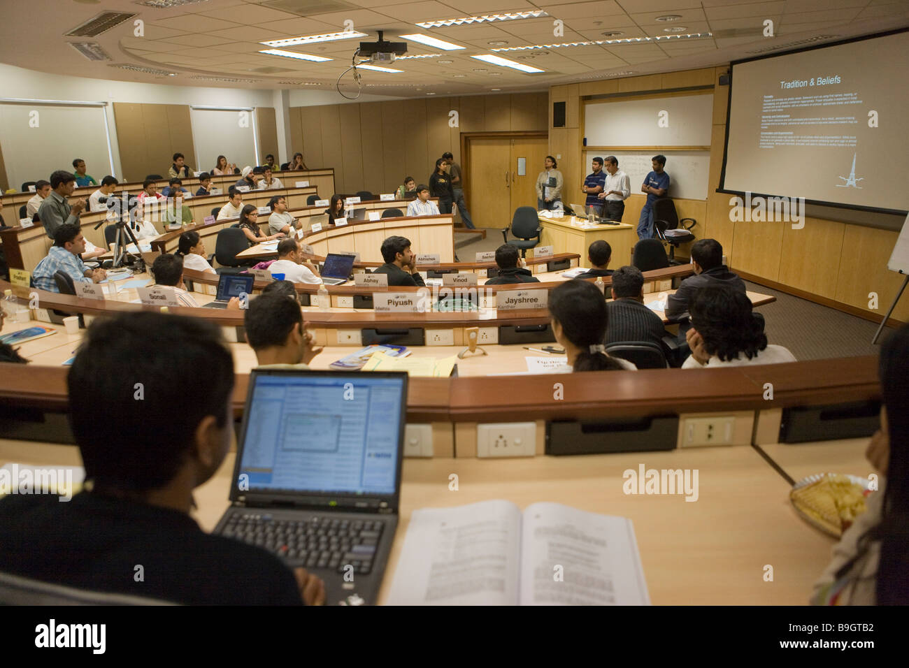 India Hyderabad Hi Tech City Indian School of Business Classroom Stock ...