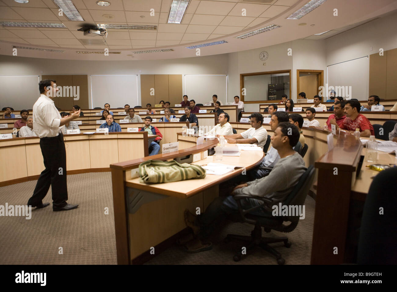 India Hyderabad Hi Tech City Indian School of Business Classroom Stock ...