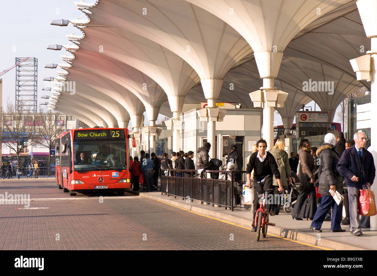 Bus Station Stratford E15 London United Kingdom Stock Photo - Alamy