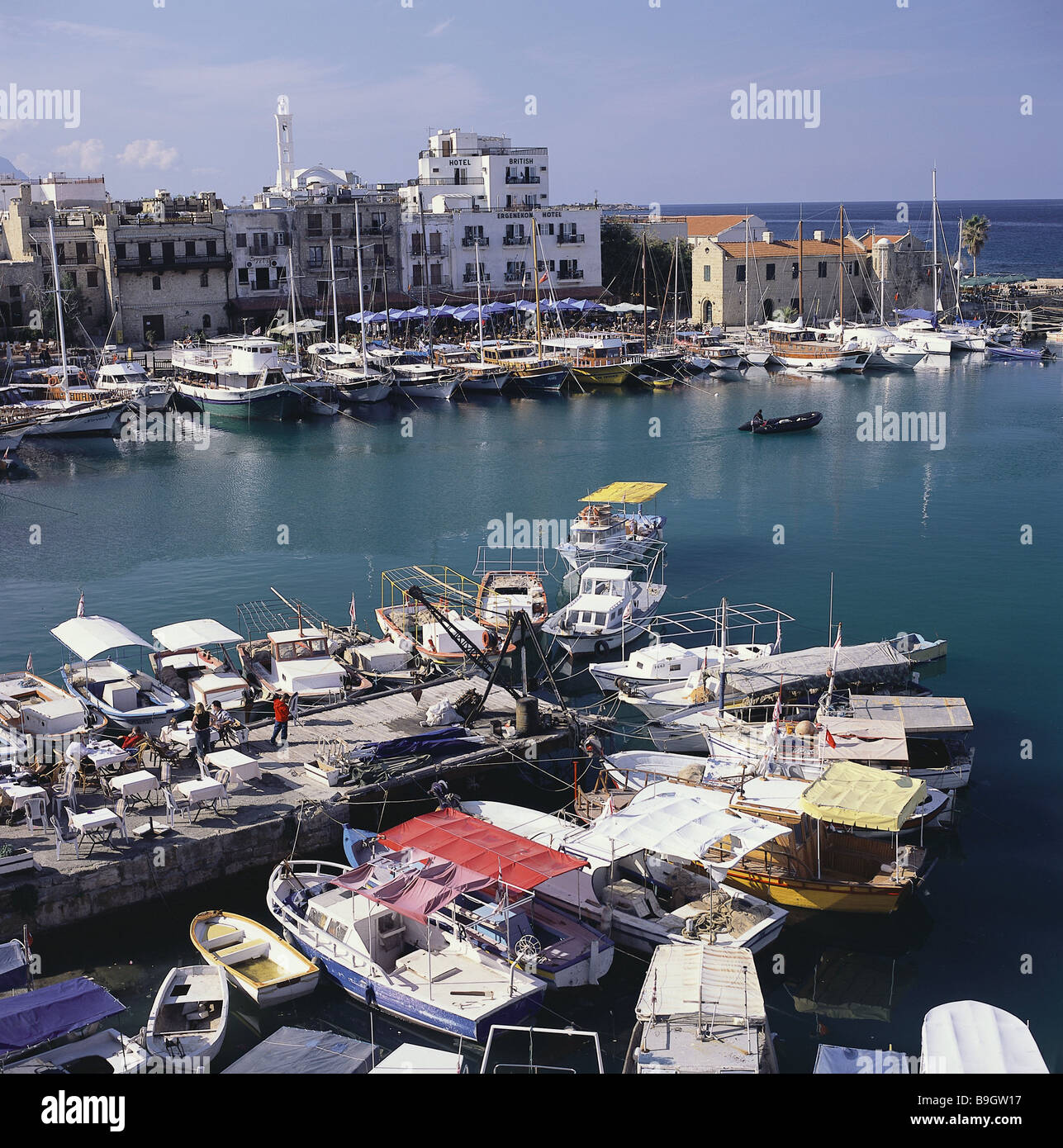 Cyprus Kyrenia city view harbor Mediterranean Mediterranean-island ...