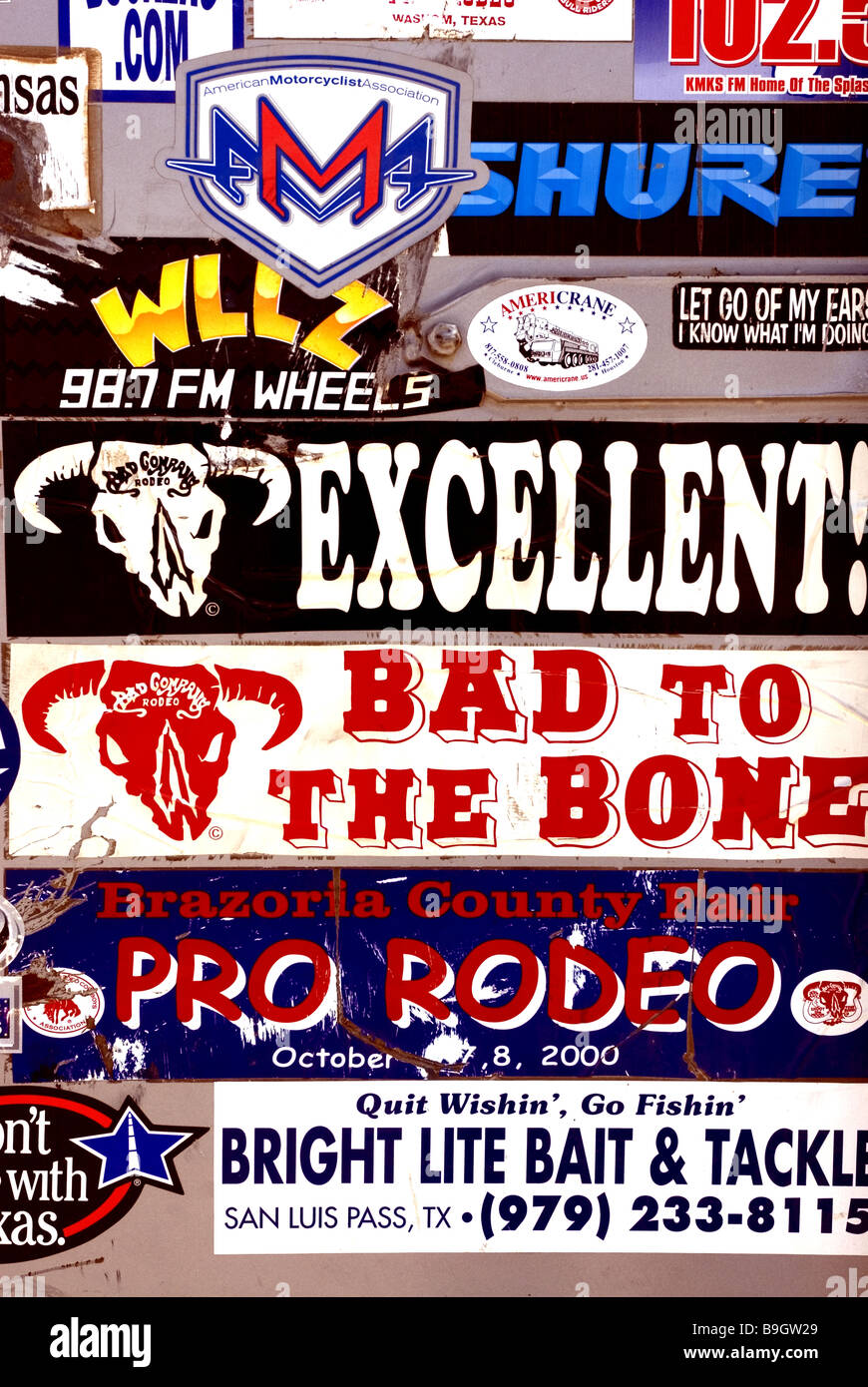 Rodeo Show Stickers Stock Photo - Alamy