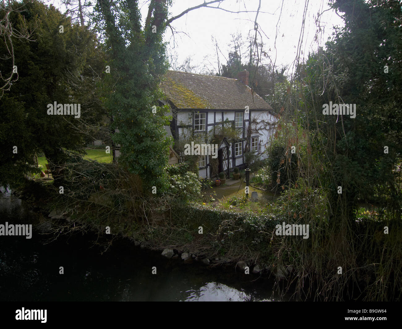eardisley black and white village in herefordshire Stock Photo - Alamy