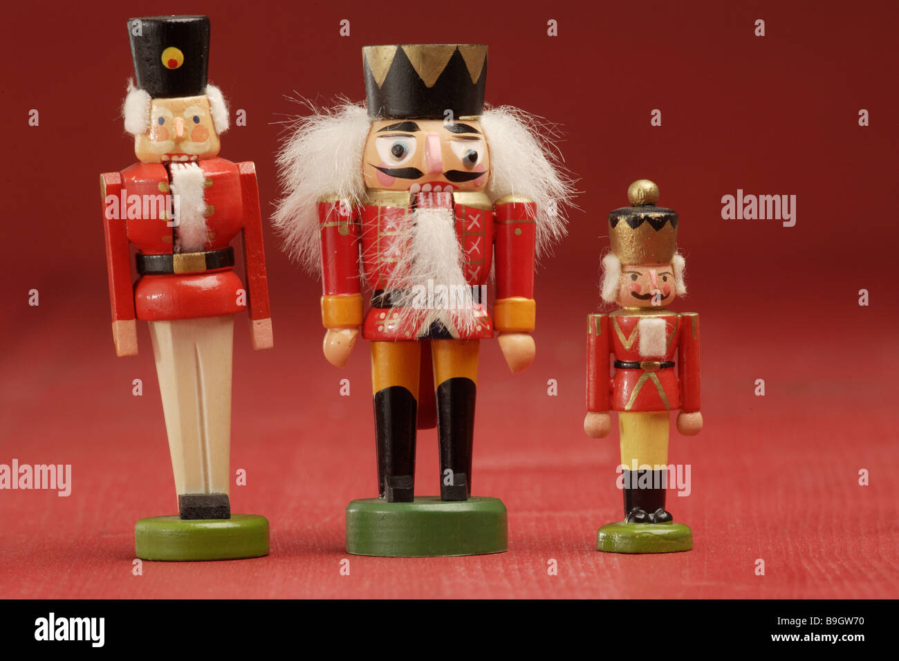 christmas nutcrackers three different Stock Photo - Alamy