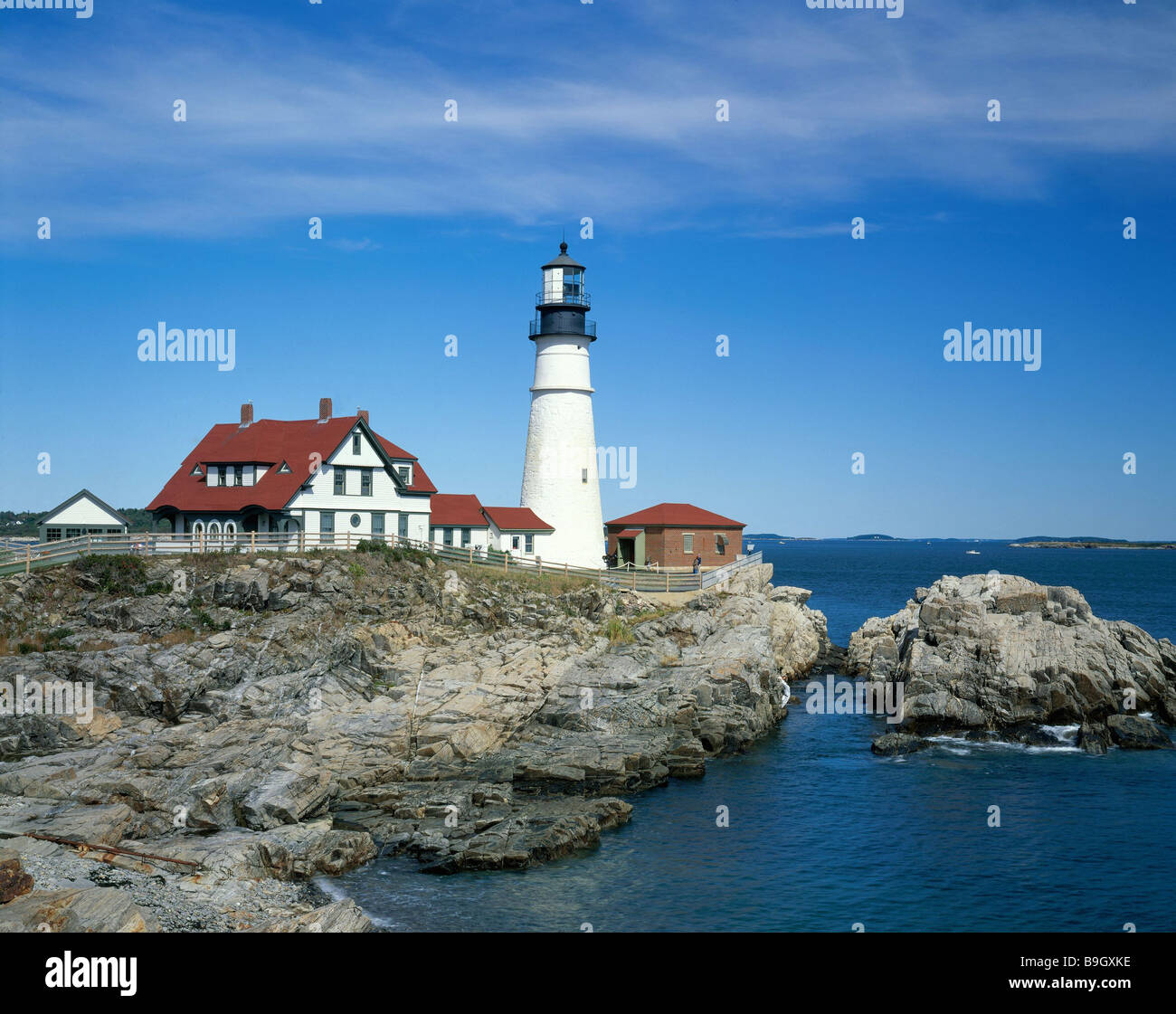 usa Portland Cape Elizabeth Portland Head lighthouse North America ...