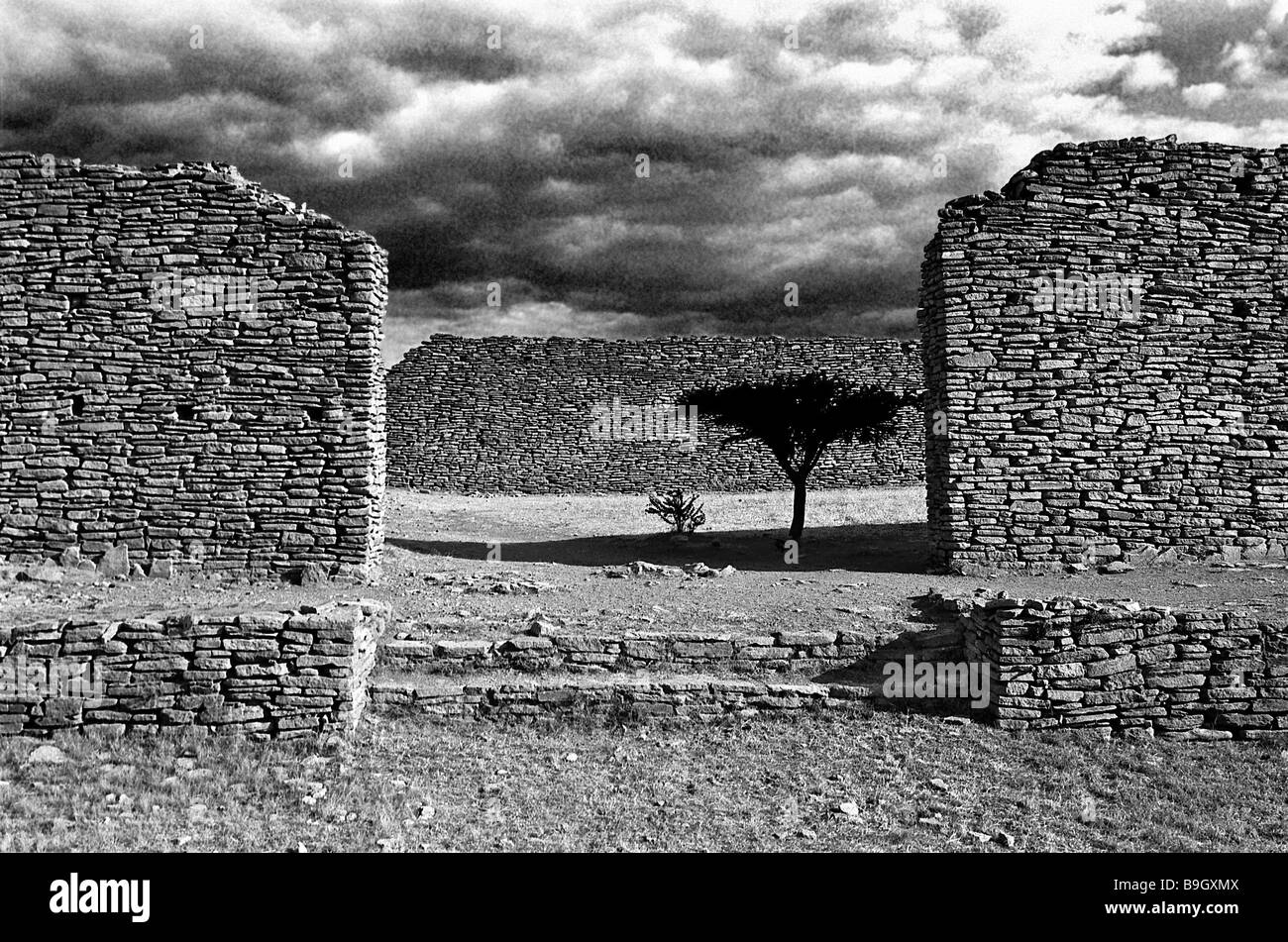 La Quemada (also known as Chicomostoc) ruins. Zacatecas, Mexico Stock ...