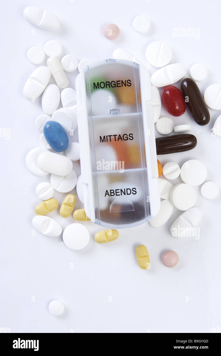 medicine-box pills differently top view series medicine-dispenser pill ...