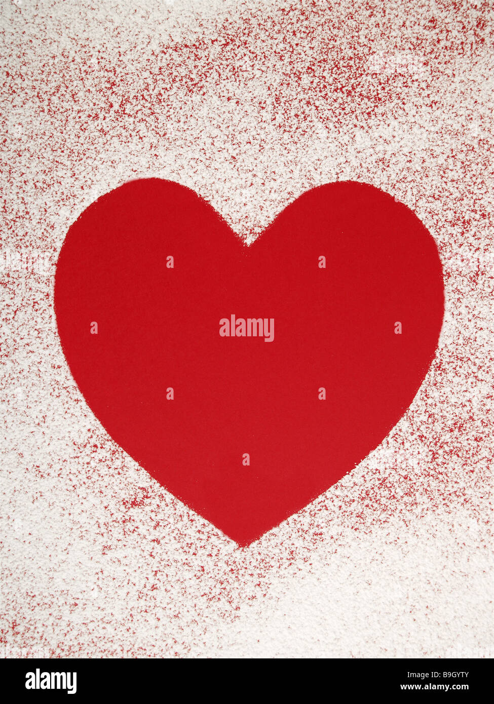 icing sugar heart-form studio Stock Photo - Alamy