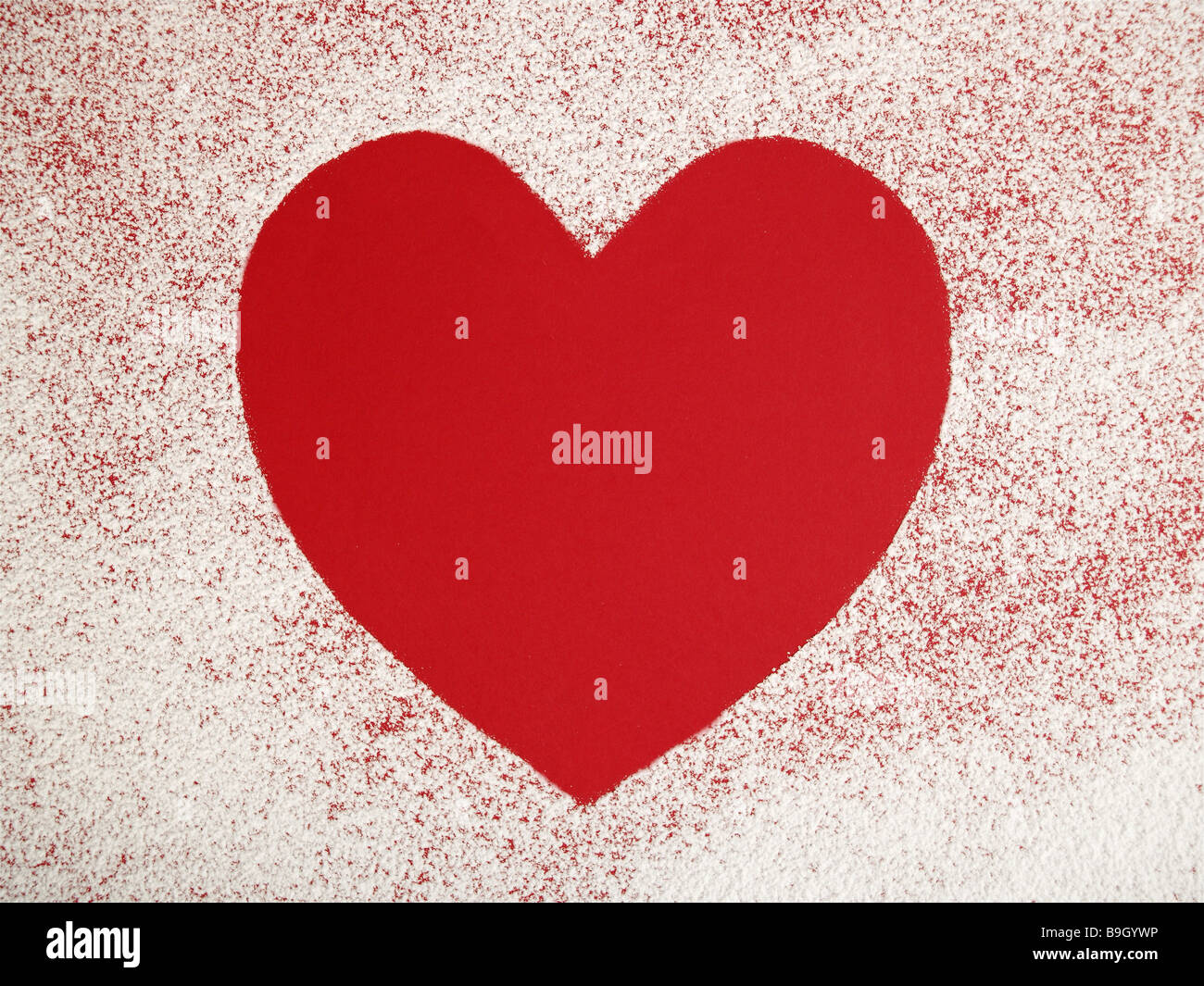 icing sugar heart-form studio Stock Photo - Alamy